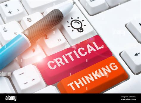 Writing Displaying Text Critical Thinking Word Written On Sequence Of