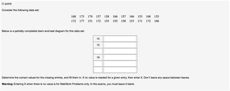 Solved Consider The Following Data Set Below Is A Partially Chegg