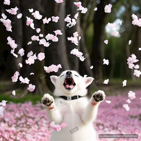 Ai创作图落英缤纷桃花落花 落满粉色花瓣 樱花丛中小精灵 掉落的樱花 花瓣满天飞 花瓣雨樱花 飘落的桃花 樱花树下粉色 樱花树下的猫 春天猫咪樱花插画壁纸 春日里撒欢的小狗狗 草地上落满粉色