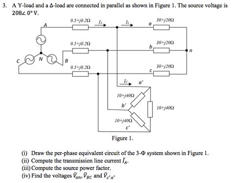 solved a y load and a delta load are connected in parallel