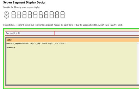 Solved Seven Segment Display Design Consider The Following Chegg