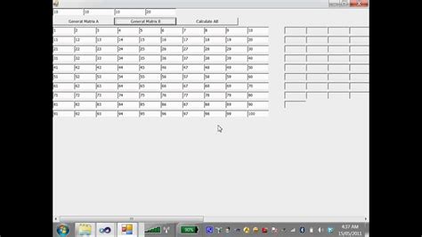 Visual Studio 2010 Matrix Multiplication C My Program Windows Forms