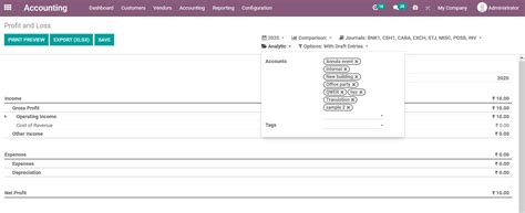 Analytical Accounting Odoo Enterprise Edition Book Accounting