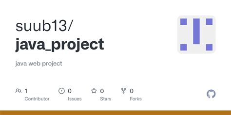 Github Suub13javaproject Java Web Project