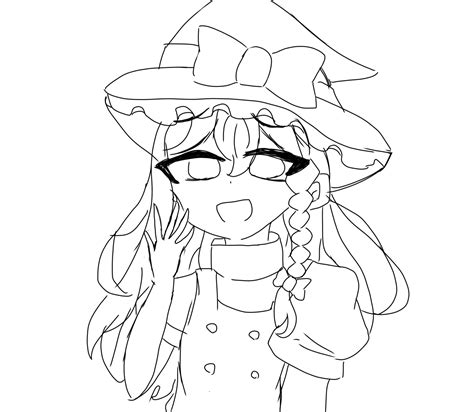 魔理沙 線画 ibisPaint