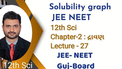 Jee Neet Solubility Graph 12th Sci Chemistry Chapter 2