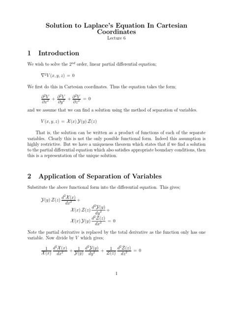 Lecture 6 Pdf Partial Differential Equation Eigenvalues And