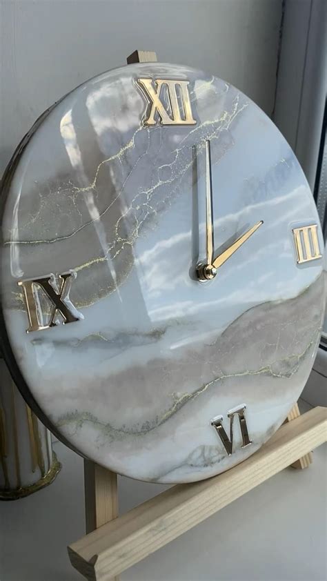 [Видео] «Часы из эпоксидной смолы настенные часы Resin Oclock Часы Смола Настенные часы
