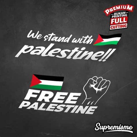 Palestine Flag Sticker We Stand Palestine Sticker Save Palestine