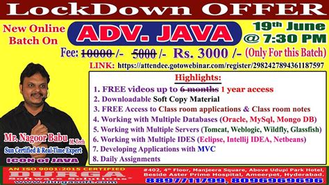 ADV JAVA Online Training In DURGASOFT YouTube