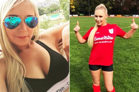 Porn Star Lena Nitro Furious After Football Chiefs Make Her Remove Name From Teams Shirt The