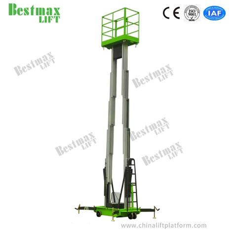 8m Mobile Elevated Work Platform Double Mast Aerial Work Platform
