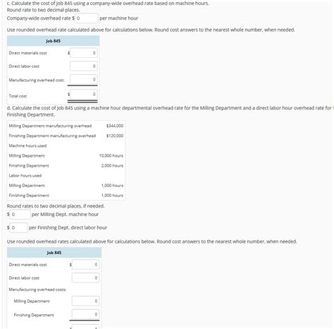 Solved Calculating Activity Based Costing Overhead Rates