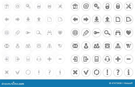 Web Icon Set Stock Vector Illustration Of Hover Arrow