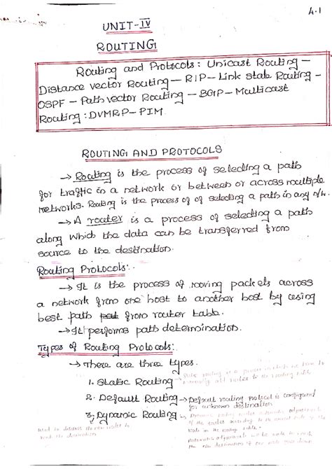 Unit 4 1 Unit 4 4 Routing Routing And Protocols Unicast State Routing Ospf Path Vector