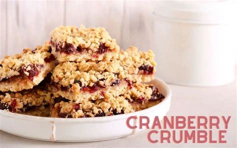 Cranberry Crumble Recipe Kitch Science