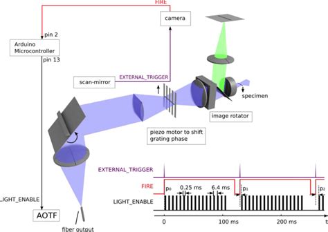 Figure C 1 Schematic Of The Trigger Signals In The Microscope The