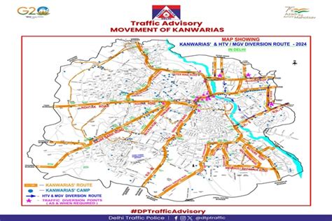 Delhi Police Issues Traffic Advisory Ahead Of Kanwar Yatra