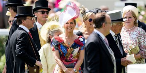 Sophie Countess Of Wessex Is Radiant In A Floral Gown At Royal Ascot