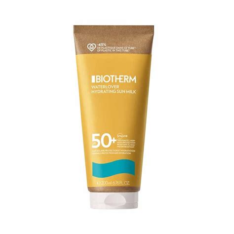 Biotherm Waterlover Lait Solaire Hydratant Spf50 Visage And Corps 200ml