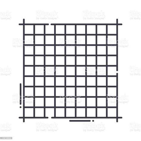 픽셀 그리드 아이콘 선형 격리 된 그림 얇은 줄 벡터 웹 디자인 기호 흰색 배경에 편집 가능한 스트로크와 개요 개념 기호 개체 그룹에 대한 스톡 벡터 아트 및 기타 이미지