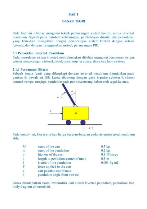 Inverted Pendulum Control System Docx