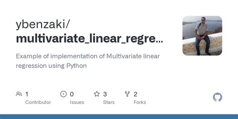 Github Ybenzakimultivariatelinearregressionpython Example Of