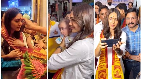 Mrunal Thakur फैमली स्टार रिलीज के बाद सिद्धिविनायक मंदिर पहुंची