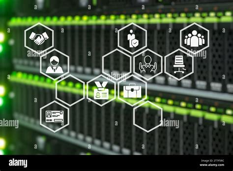 Data Protection Cyber Security Privacy Business Internet Technology Concept Data Center Server