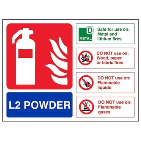 Aff Foam Fire Extinguisher Sign Landscape Ref Fe10 Safety Sign