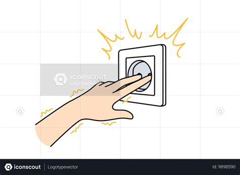 Man Sticks Fingers Into Socket And Gets Electric Shock Becouse Of Stupidity And Curiosity