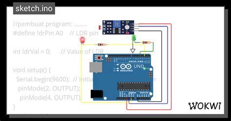 Sensor Ldr Dengan Led Copy 2 1410 Wokwi Esp32 Stm32 Arduino
