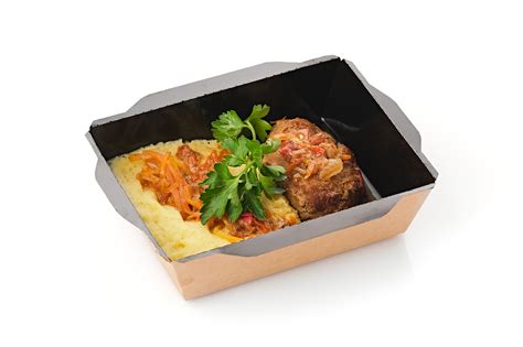 Котлета мясная с пюре заказать еду домой или в офис по низкой цене
