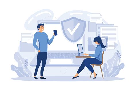 Privacy Policy Protecting Your Privacy Vector Colorful Illustration