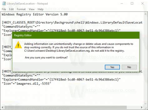 Add Set Save Location To Context Menu Of Library In Windows