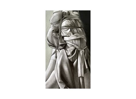 You Original Drawing Shibari Art Bdsm Rope Bondage Illustration Figurative Art Sexy Wall