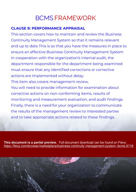 Business Continuity Management System Bcms Pdf
