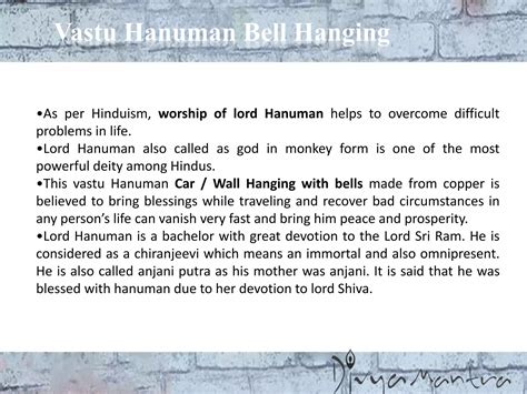 Vastu Hanuman Bell And Panchmukhi Hanuman Hanging Ppt