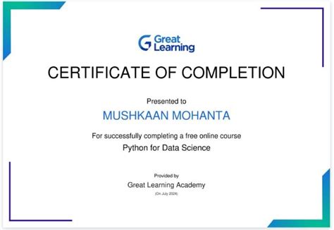 Mushkaan Mohanta On Linkedin Datascience Python Greatlearning