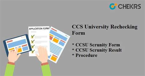 Ccs University Rechecking Form 2025 Ccsu Scrutiny