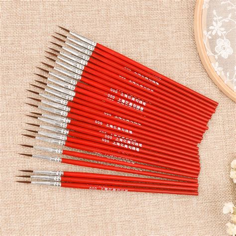 5 шт партия нейлоновая кисть красная художественная кисть тонкая ручная краска Ed тонкая ручка