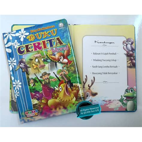 Little Sun Siri Buku Cerita Moral Suku Kata Shopee Malaysia