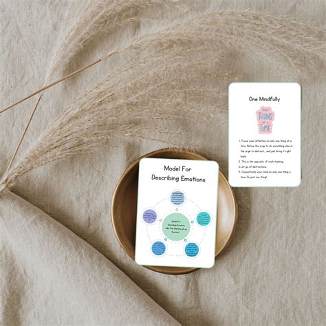 DBT Flashcards Therapy Flashcards Dialectical Behavior Therapy Mindfulness Dialectical