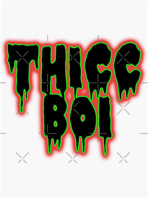 Thicc Boi Blue Radioactive Slime Sticker For Sale By Captain Jackson