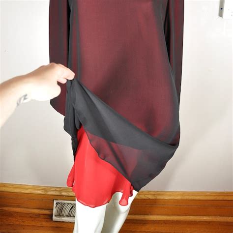 Blood Red Silk Dress Etsy