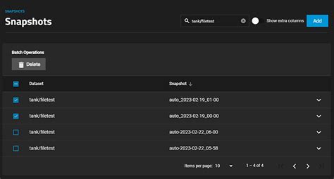 Managing Snapshots Truenas Documentation Hub