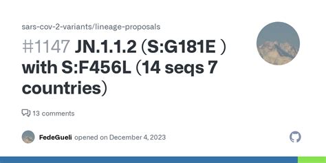 Jn112 Sg181e With Sf456l 12seqs 7 Countries · Issue 1147