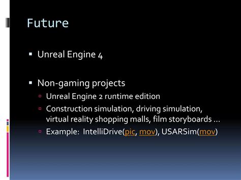 Ppt Unreal Engine Powerpoint Presentation Free Download Id2396217