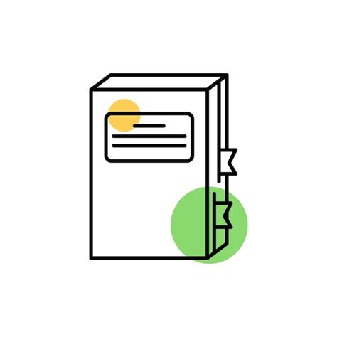 Icono Del Libro Vector Premium