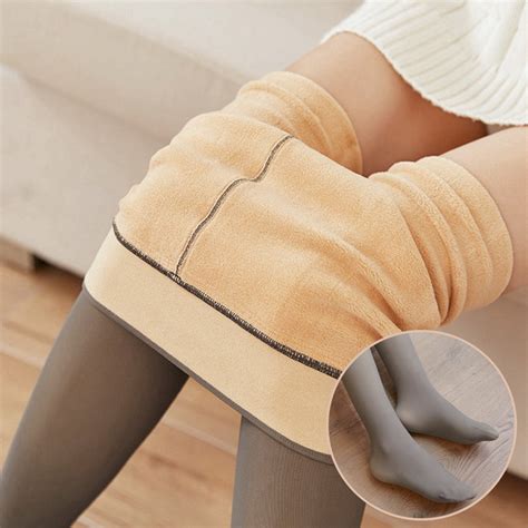Women′s Fleece Tights Ladies Leggings Fake Translucent Pantyhose Thick